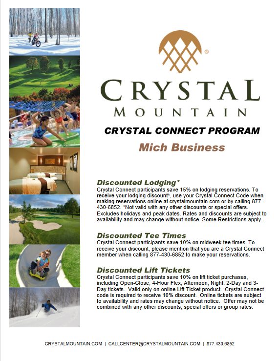 Crystal Mountain - Crystal Connect Program — MichBusiness